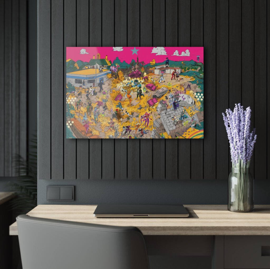 Jojo’s Bizarre Adventure worldmap poster - Studio Nayth