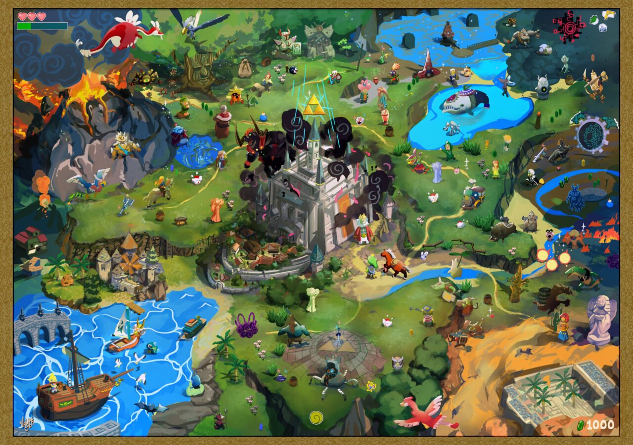 Zelda – Giant Worldmap Gaming Mousepad (70x40cm) - Nayth